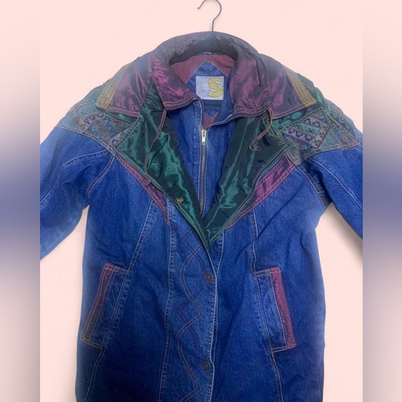 Current Seen | Jackets & Coats | Vintage Multicolor Womens Jean Jacket ...